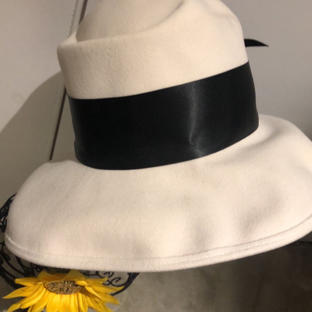 Vintage Iconic Frank Olive New York Hat With Black Ri… - Gem